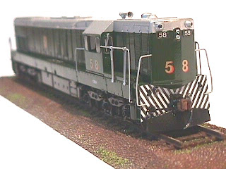 阿Lam: Kitbashing an EMD G16 model in HO scale