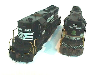 阿Lam: Super detailing a pair of low cost plastic locomotives in HO - a ...