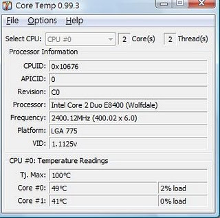 Free Software: Monitor Your CPU Core Temperature using Core Temp 0.99.3