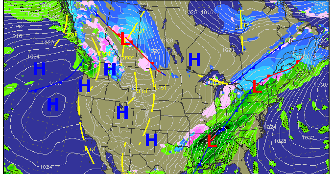 The Running Scientist: Today's Weather Map Review