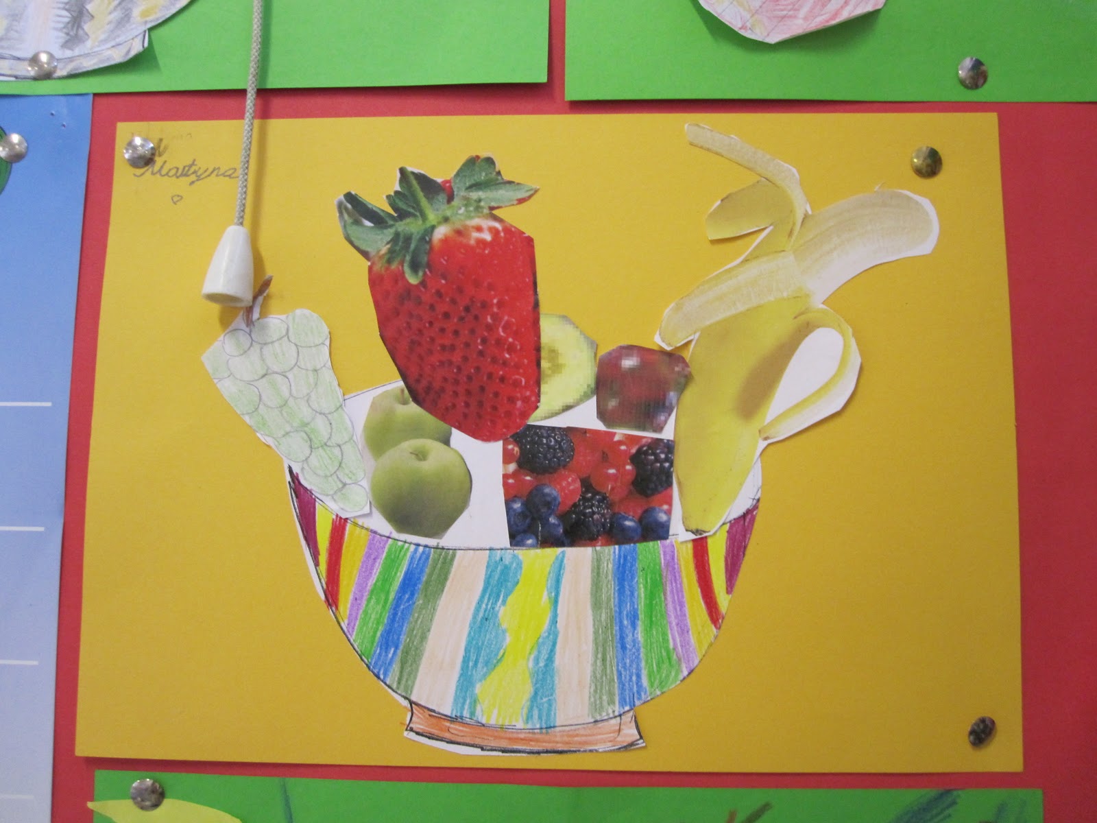 Art, Music and Drama Page: Fruit Bowls in Second Class