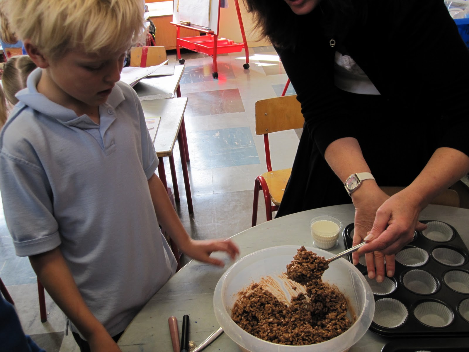 Science Projects: Making Rice Krispie Buns: Second Class