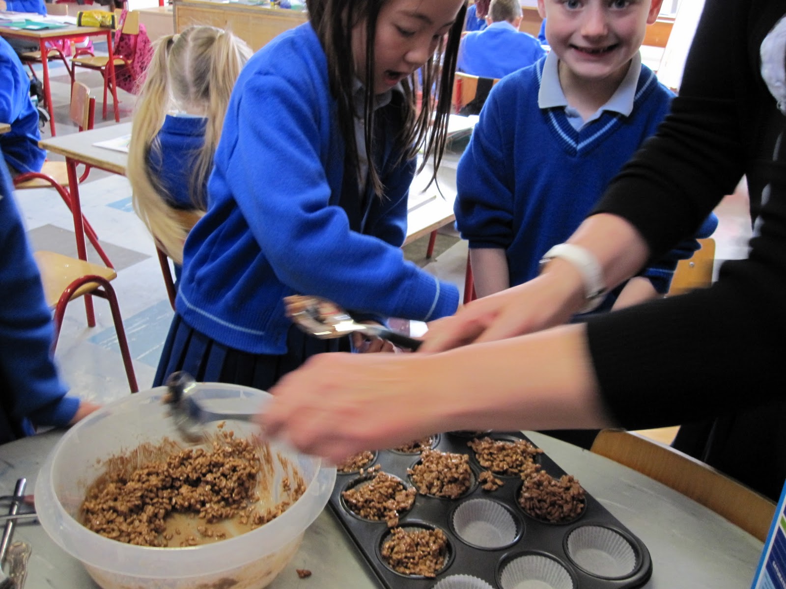 Science Projects: Making Rice Krispie Buns: Second Class