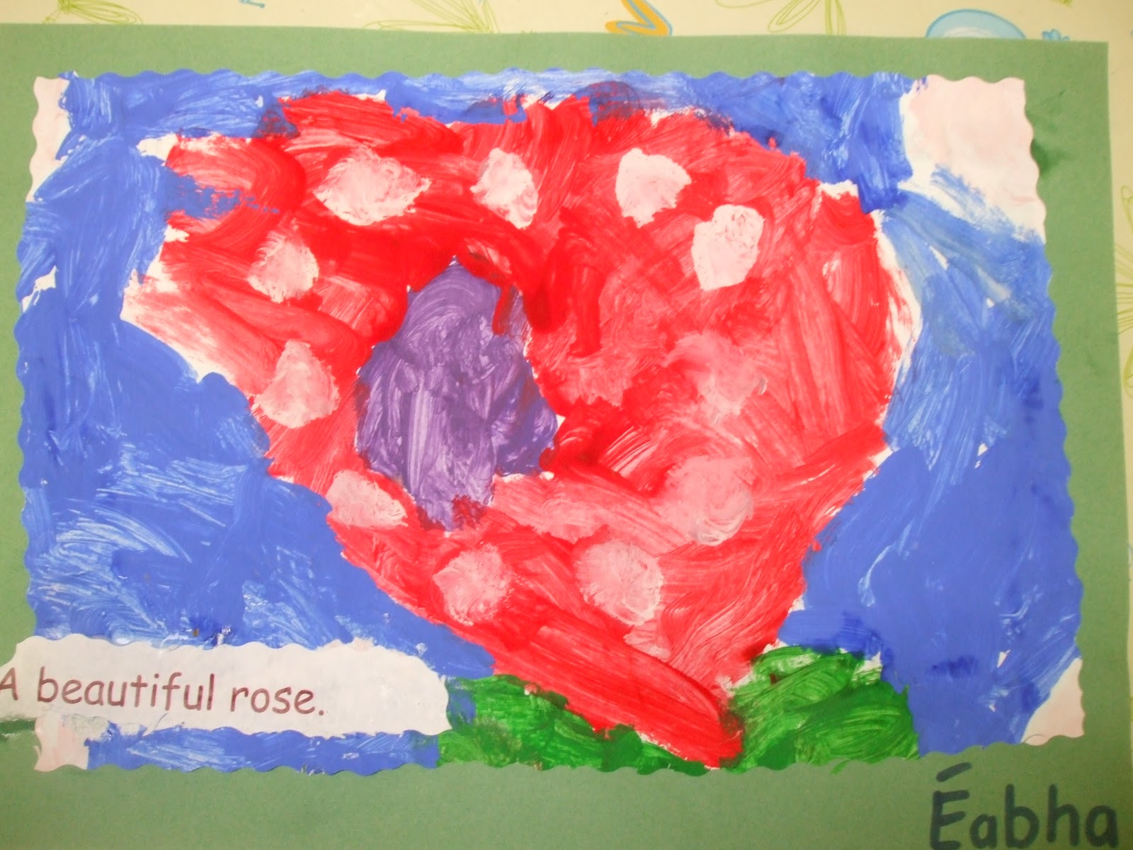 Art, Music and Drama Page: Senior infant paintings