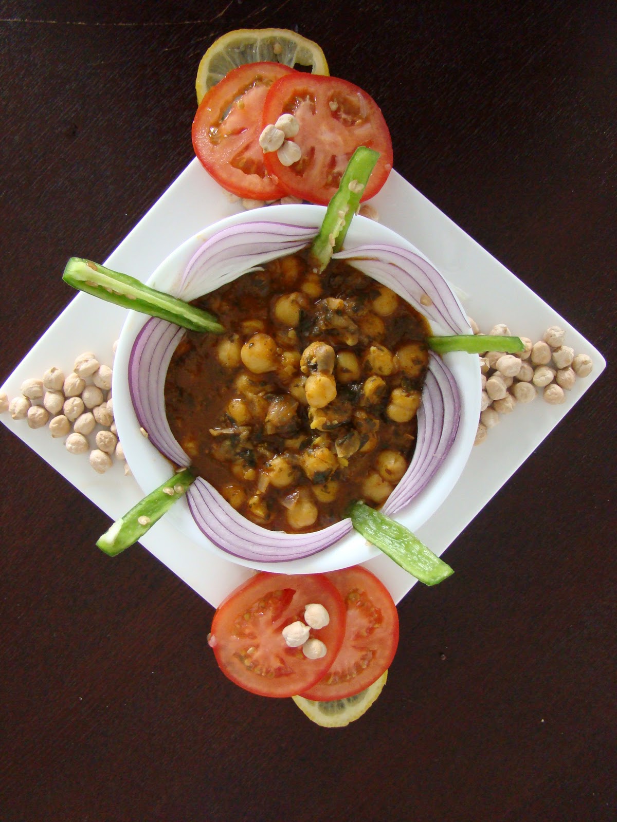 palate corner: chickpea curry with spinach/chole palak