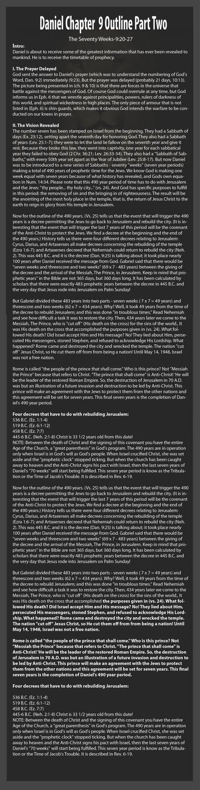 Daniel: Daniel Chapter Nine