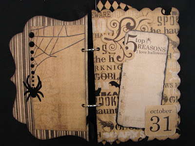 Sonja's Scrapbook Spot: Spooky Blog Haunt...Haunted Chipboard Book