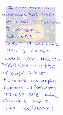 Crain's Gang: Halloween Descriptive Paragraphs