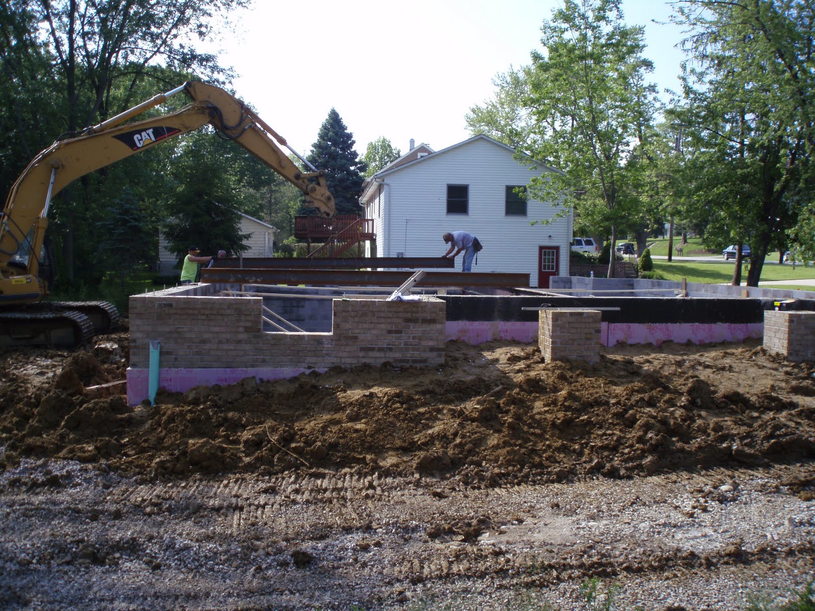 The McNerney Estate: Backfilling and basement beams!
