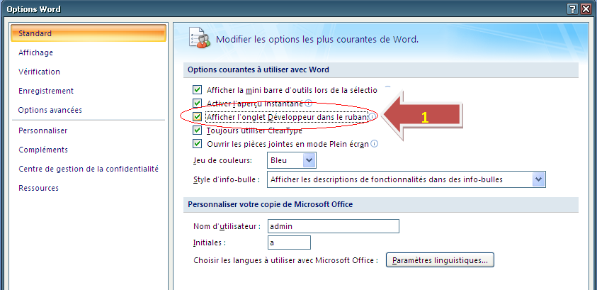 Exercice Corrigé Formulaire et Modèle sous Ms-Word 2007 Traitement de ...