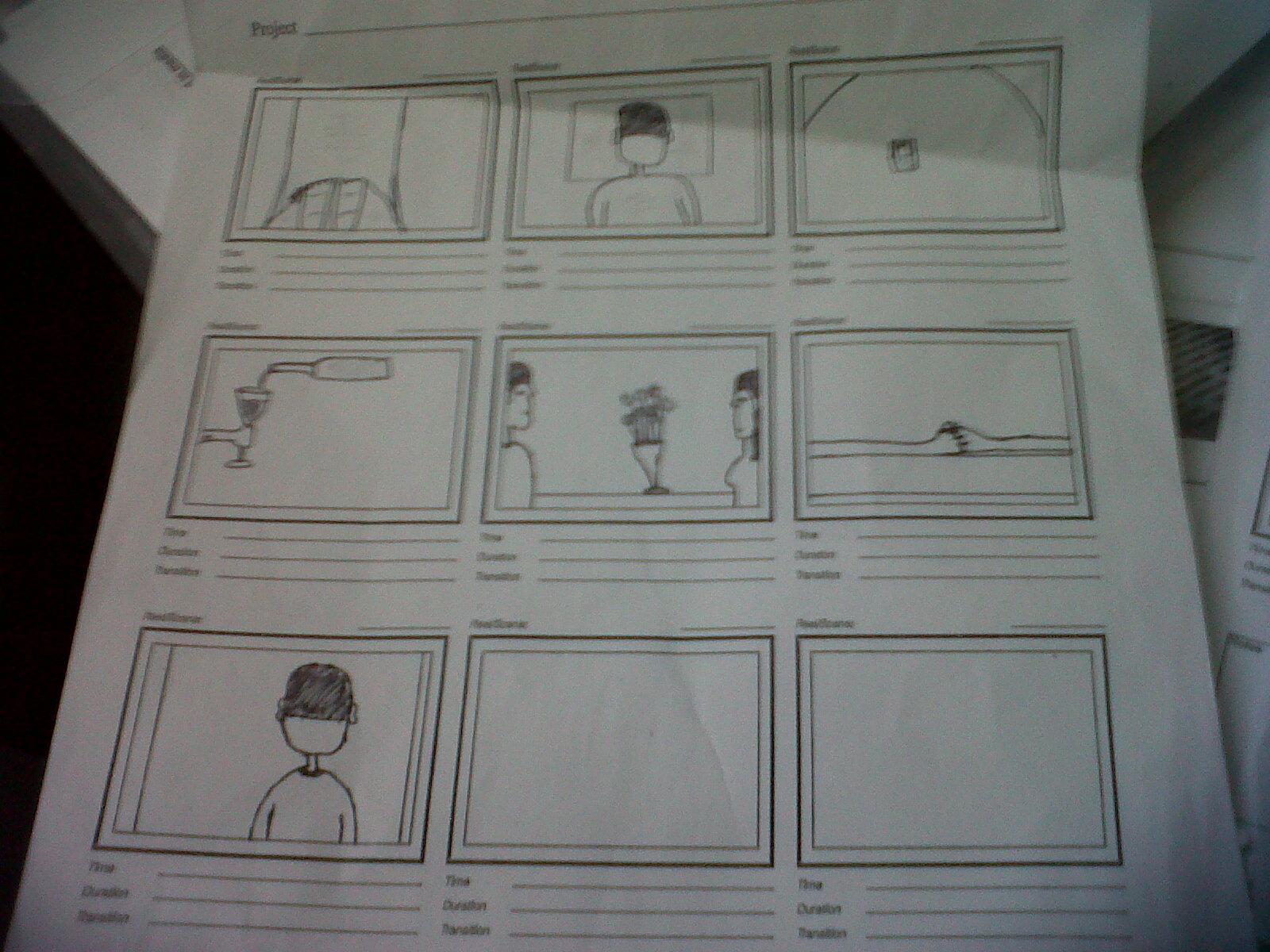 Advanced A2 Media Production: storyboard