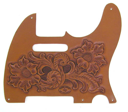 Just Outside of Dallas: New Custom Tele-Style Leather Pickguard Designs