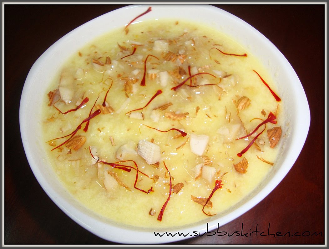 Basundi - Subbus Kitchen