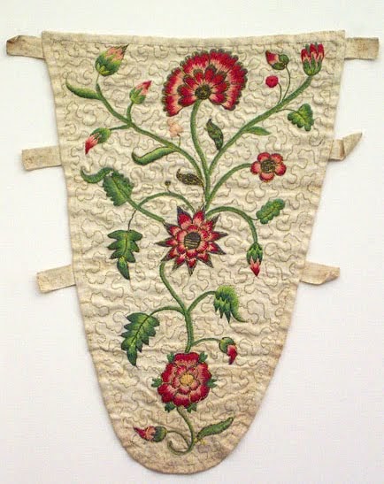 Embroidered Stomachers Of The Early 18th Century ~ American Duchess