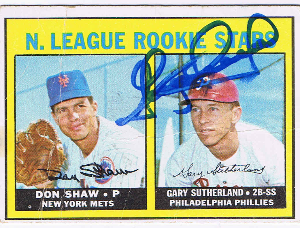 Dugoutdug Sports: 1967 Topps NL Rookies with Gary Sutherland and Don Shaw