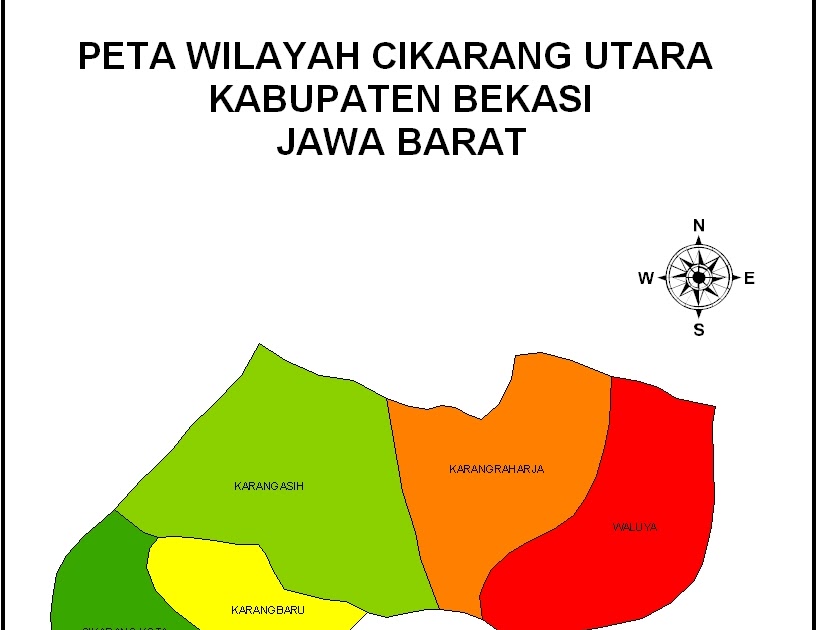 PUSKESMAS CIKARANG DINKES KABUPATEN BEKASI: PETA WILAYAH KECAMATAN ...