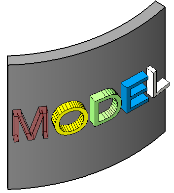 REVIT Rocks !: REVIT - Placing Model Text on a Curved Wall