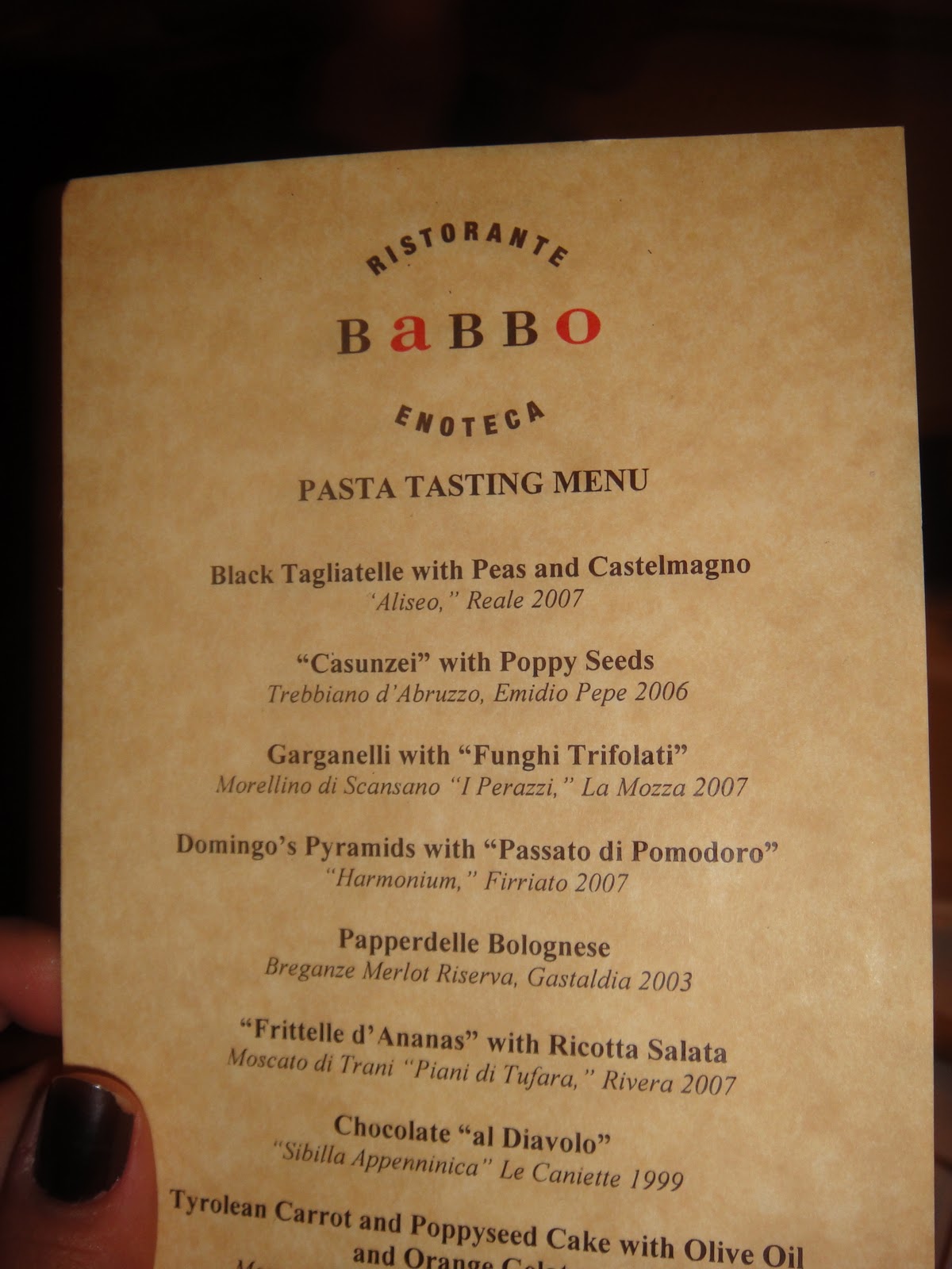 Peraí que eu vou alí: BABBO NEW YORK