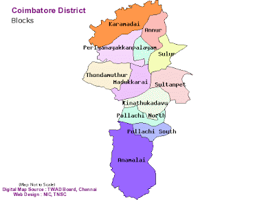 A Complete Informations about Coimbatore : Coimbatore Map.