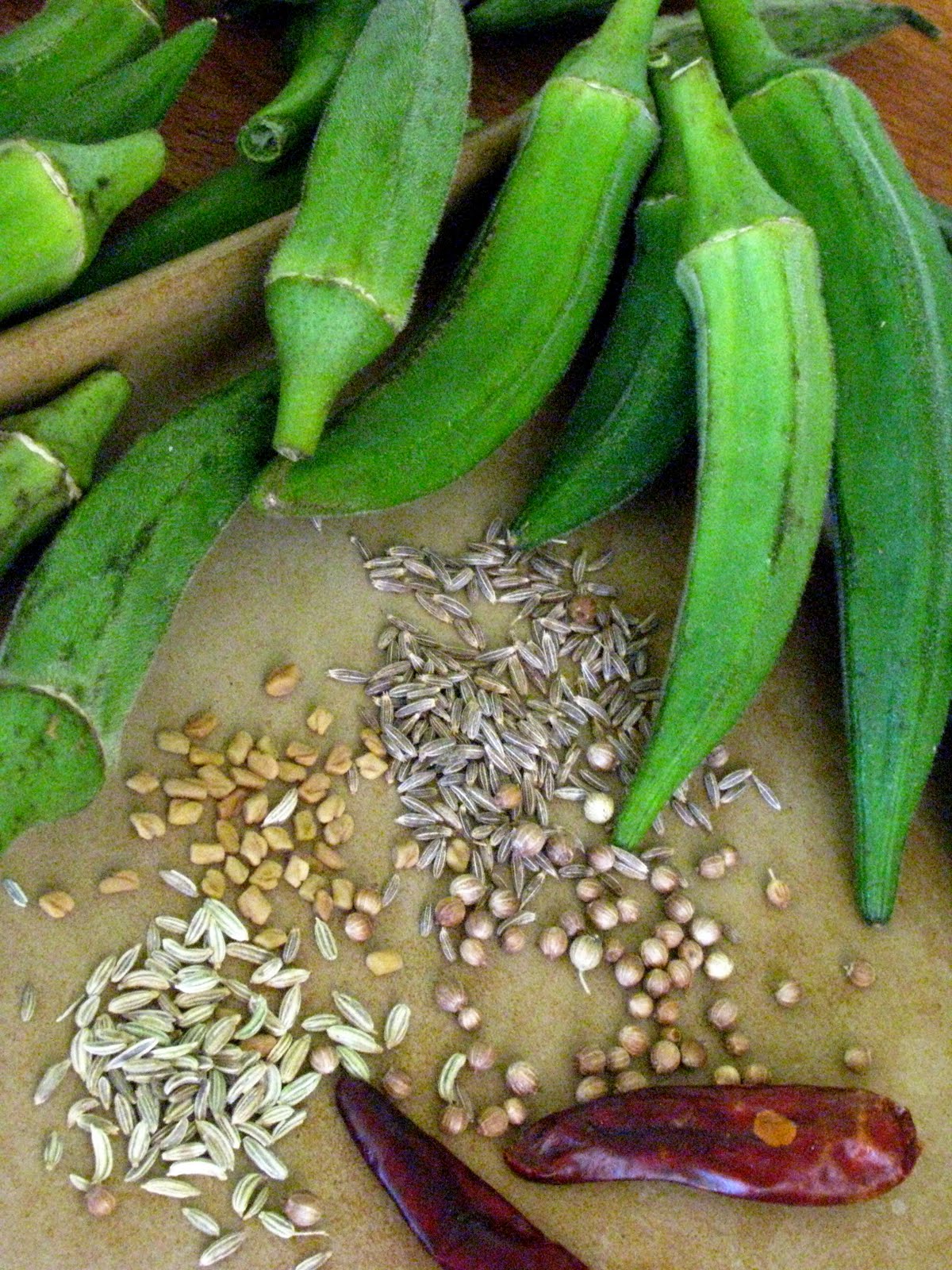 East Meets South: Indian Spiced Okra