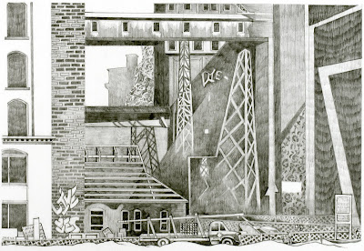 Pittsburgh Art Blog: Cork Factory Drawings by Zarah Blair, Shaw Galleries