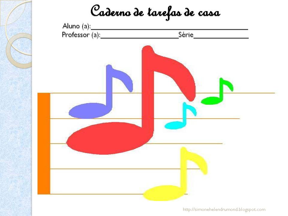 Simone Helen Drumond : CAPAS DE CADERNOS SONS MUSICAIS