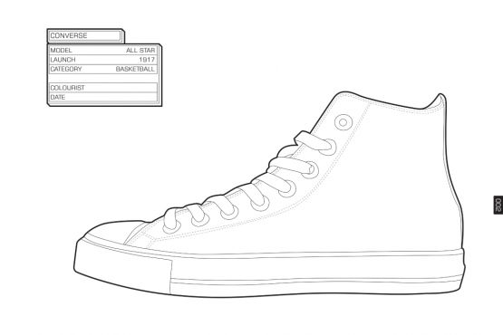 High Top Coloring Pages Sketch Coloring Page