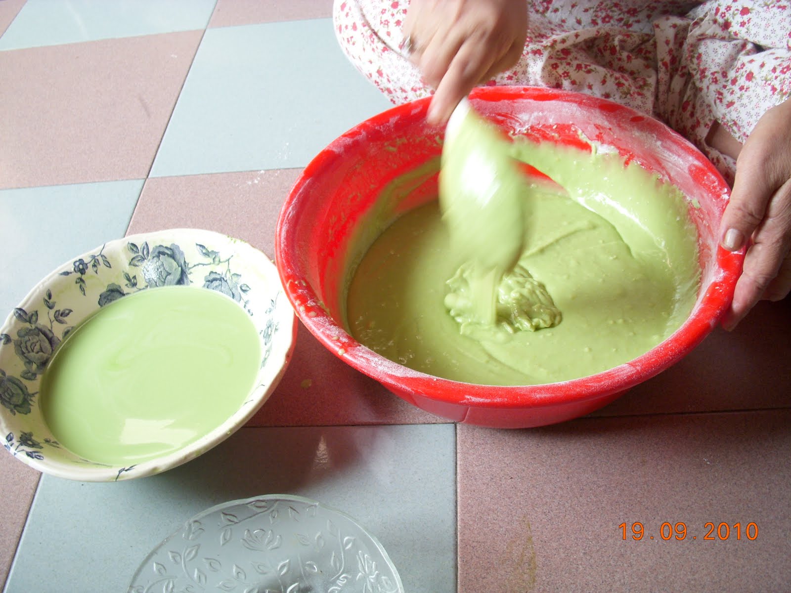 Anggerik: update : resipi bingka pulut pandan (with pics)