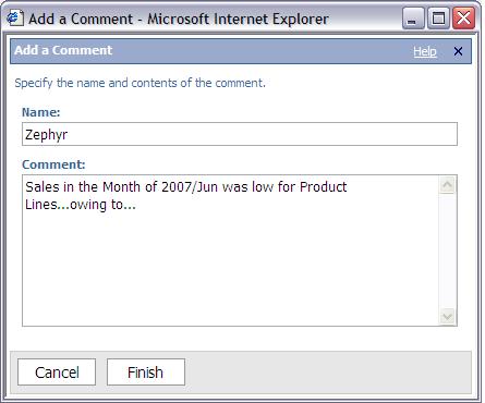 Cognos and Me: Adding Comments to Saved Report Output Versions