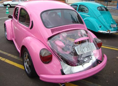 Planeta Automotivo: VW Fusca cor de rosa