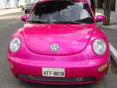 Planeta Automotivo: Fotos de New Beetle cor de Rosa