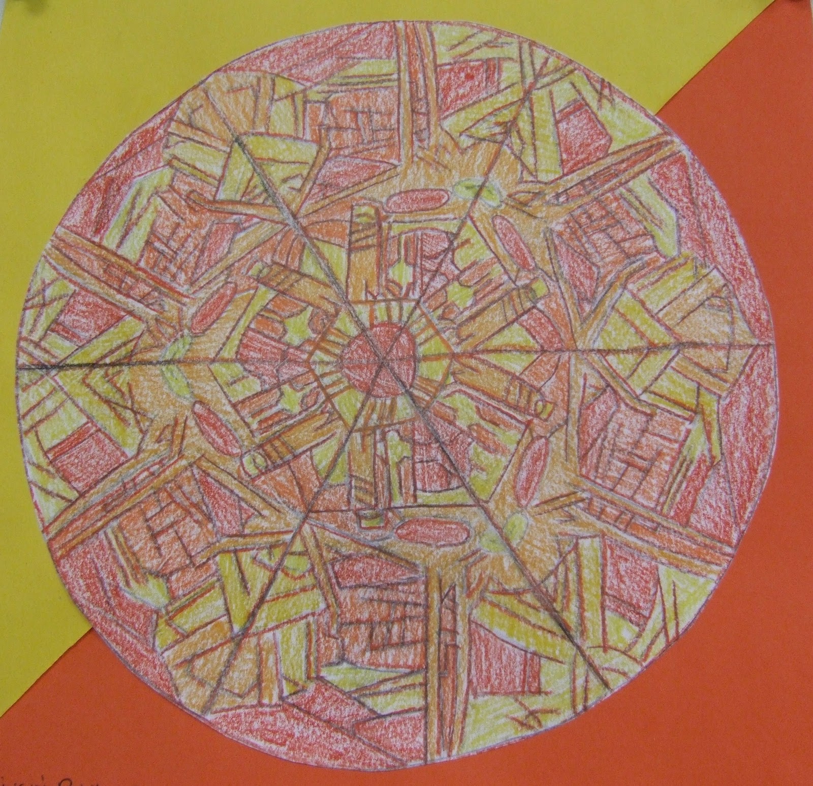 Treena Rowan's Art Blog: Student art work: Radial Design
