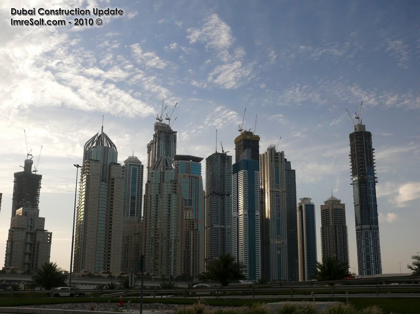Dubai Constructions Update by Imre Solt: Dubai Marina tallest block photos