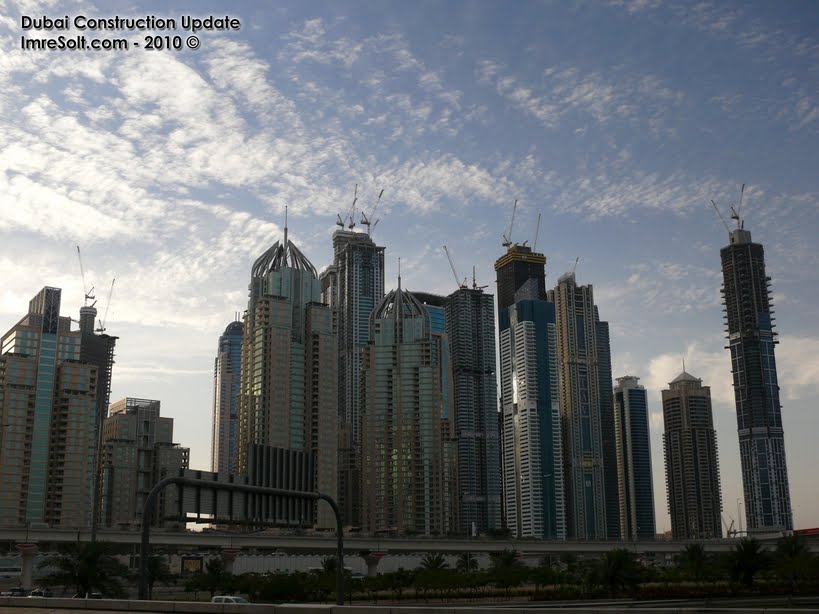 Dubai Constructions Update by Imre Solt: Dubai Marina tallest block photos