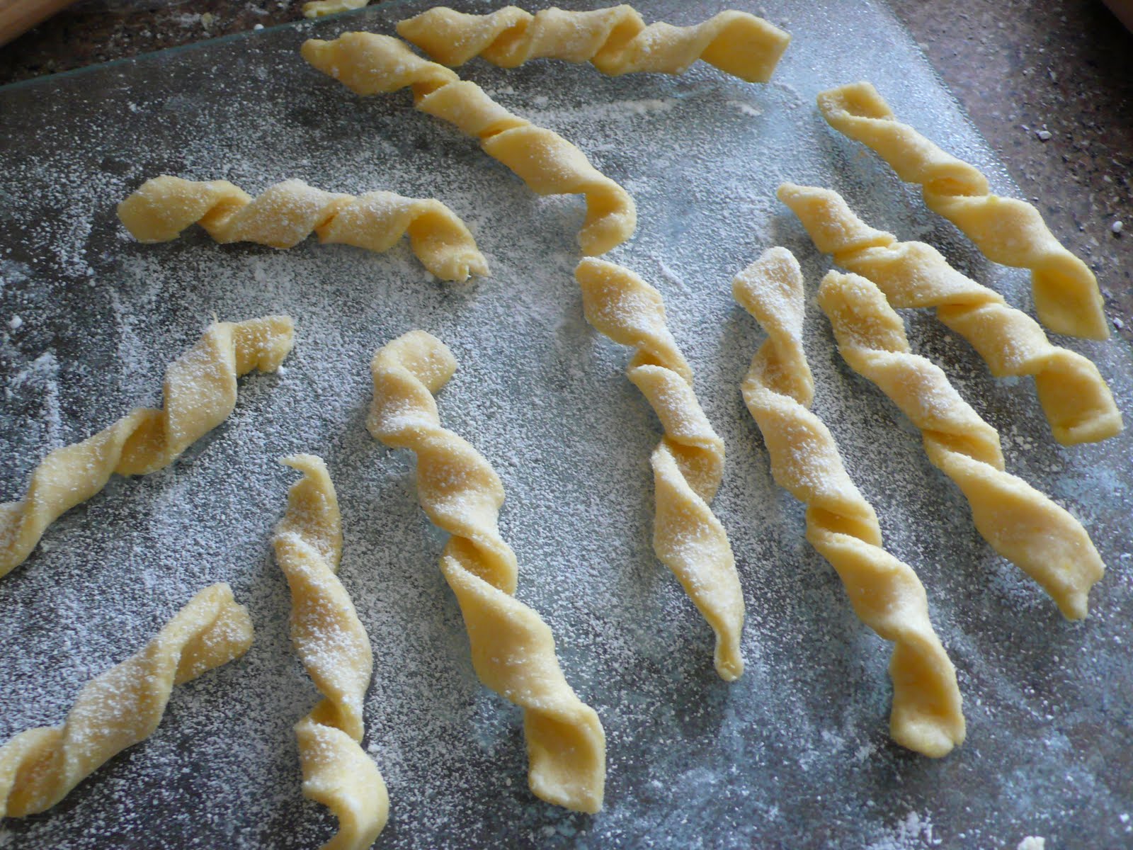 Food Endeavours of the Blue Apocalypse: Twisted strips made from excess ...