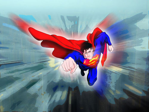 Flying Superman Cartoon In Your Town | Learn Photo Editing