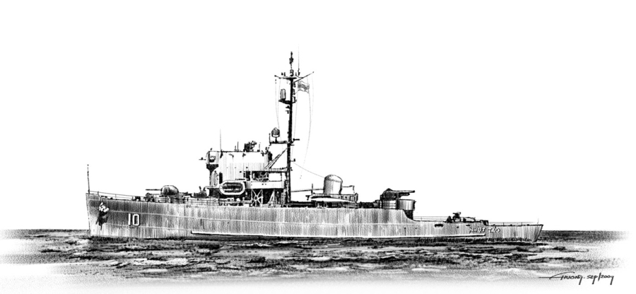 VNAF: South Vietnamese Navy HQ-10 Nhựt-Tảo, ex USS Serene (MSF 300 ...