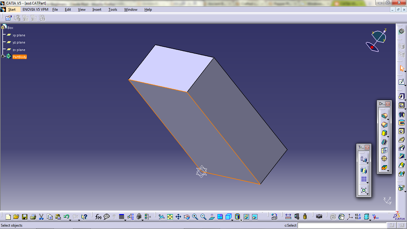 Catia v5 Tutorial for Beginners: Catia v5 Tutorial: Fillets and Chamfer