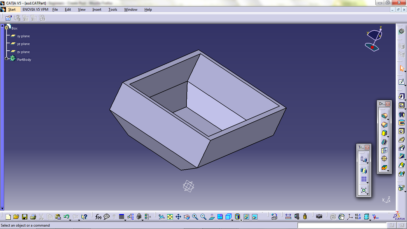 Catia v5 Tutorial for Beginners: Catia v5 Tutorial: Fillets and Chamfer
