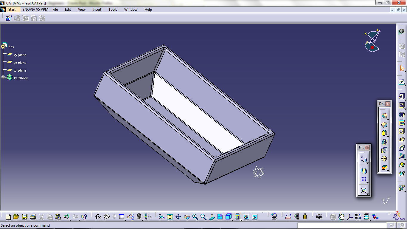 Catia v5 Tutorial for Beginners: Catia v5 Tutorial: Fillets and Chamfer