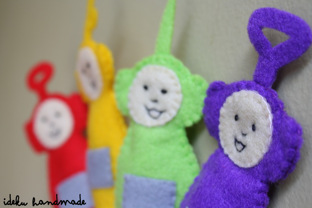 ideku handmade: {teletubbies finger puppets}