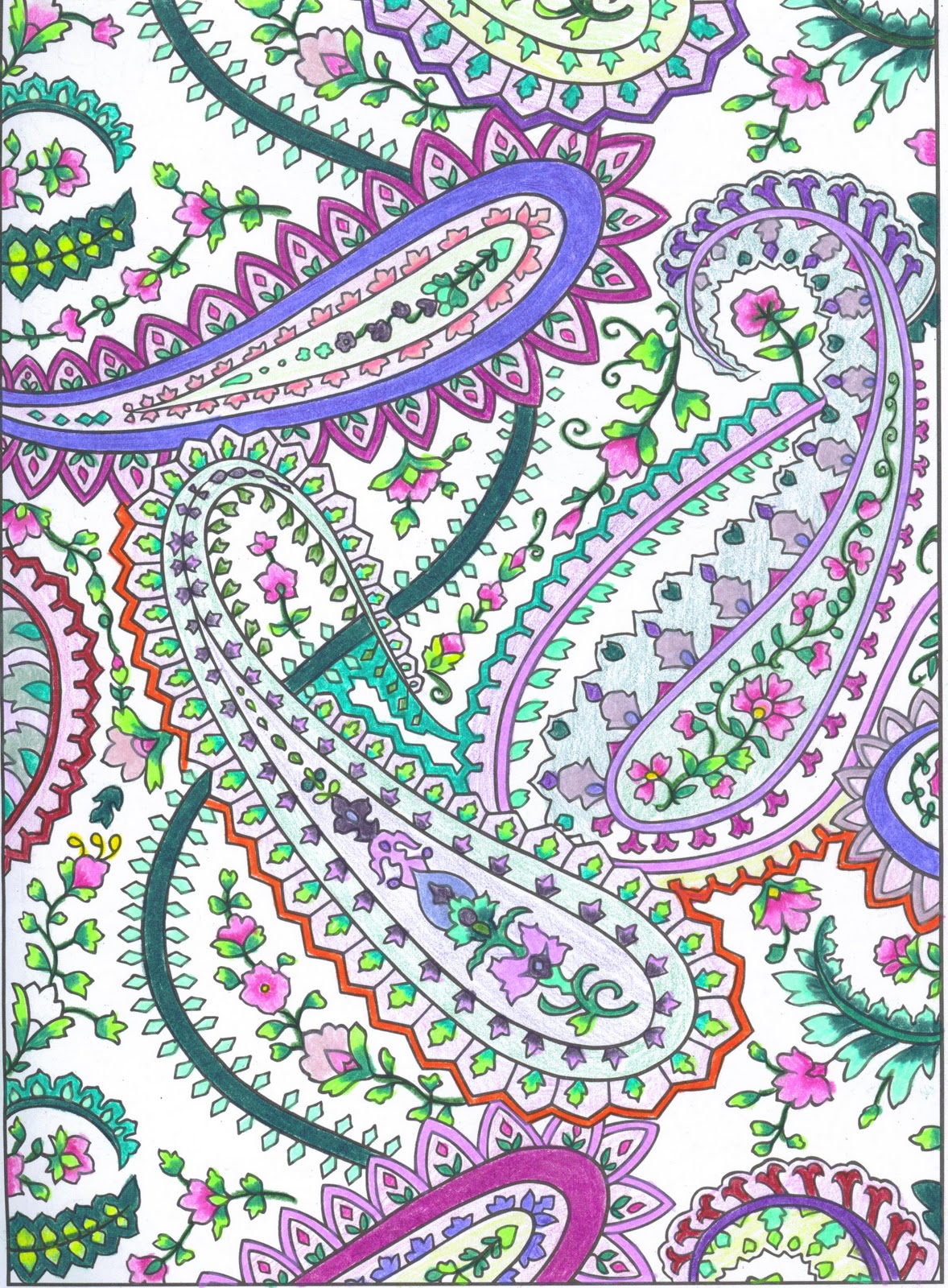 Tahoma Beadworks & Photography: Paisley Colouring Book 2010