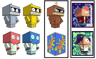 Free Paper Crafts and Models: Futurama Cubeecraft