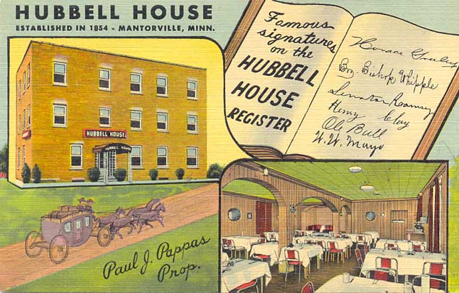 POSTCARDY: the postcard explorer: SS - Hubbell House, Mantorville ...