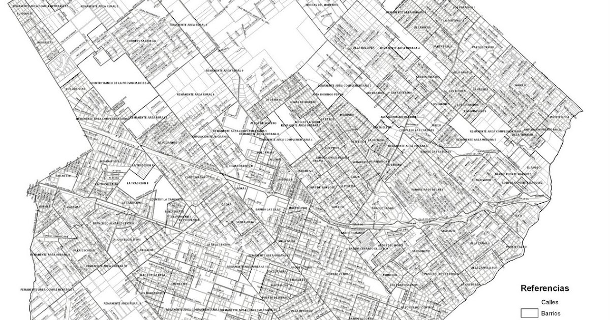 El Periódico de Moreno digital: Mapa del Partido de Moreno - Barrios y ...