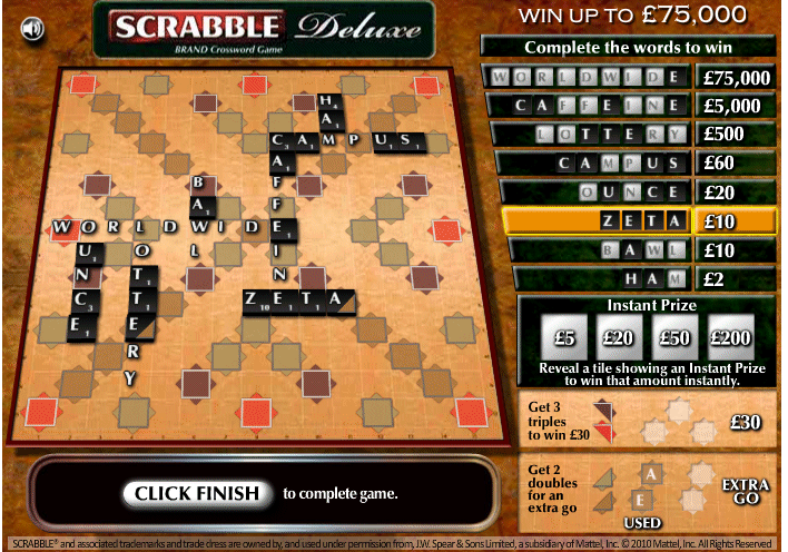 play the national lottery: Scratch cards at National lottery Scrabble ...