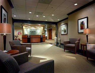 Serene Interiors: Interior designing reception area