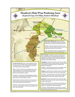 TexaCali Wine Trail: Wine Producing Areas of Mendoza