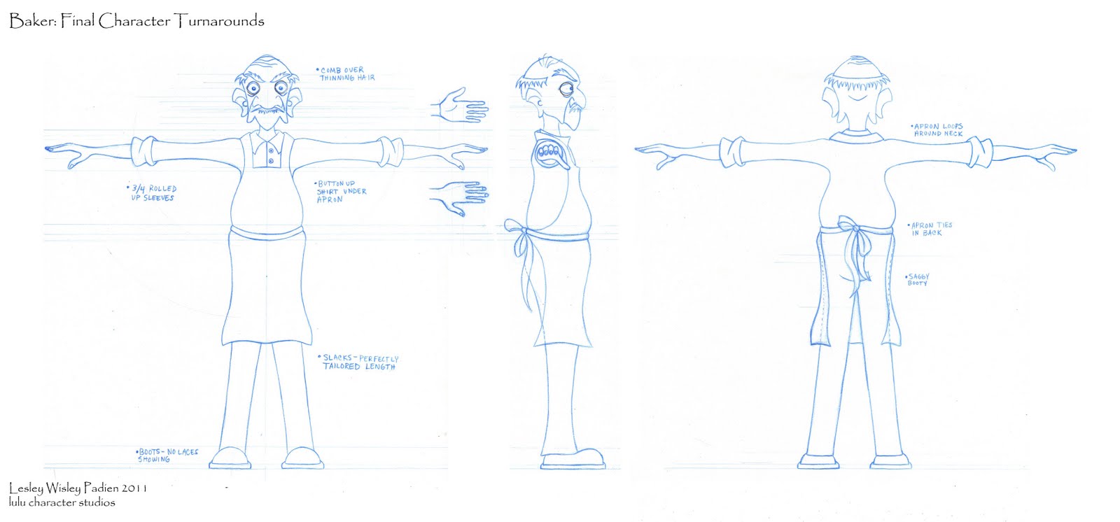 Lesley Padien Character Studio: Visual Development: Baker - Character ...