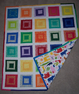 Early Bird Crafts: Multi-color baby quilt